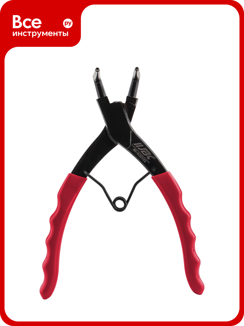 Съемник внутренних стопорных колец изогнутый Patron 200 мм P-9U0102(62980)