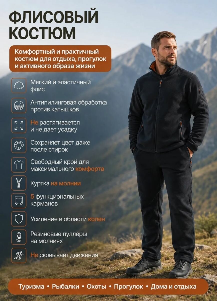 Костюм флисовый «Comfort» темно-синий