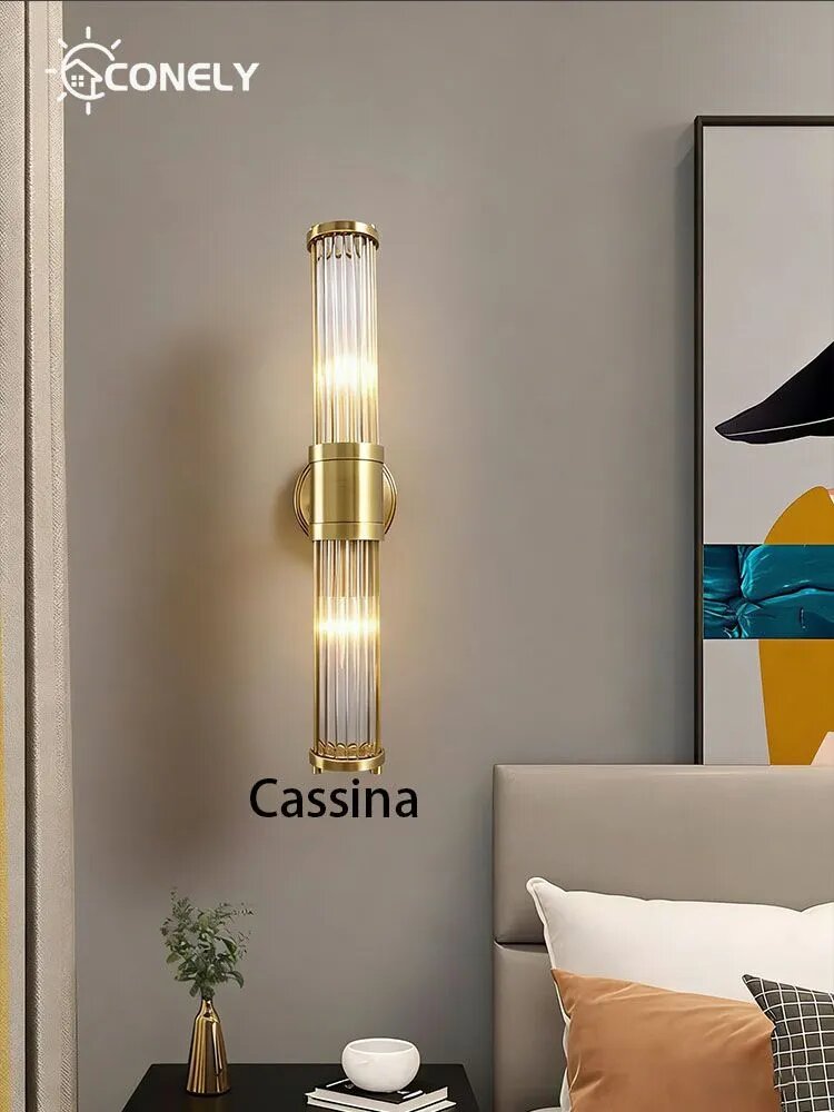 Cassina Настенно-потолочный светильник, 14 Вт, золотой, прозрачный