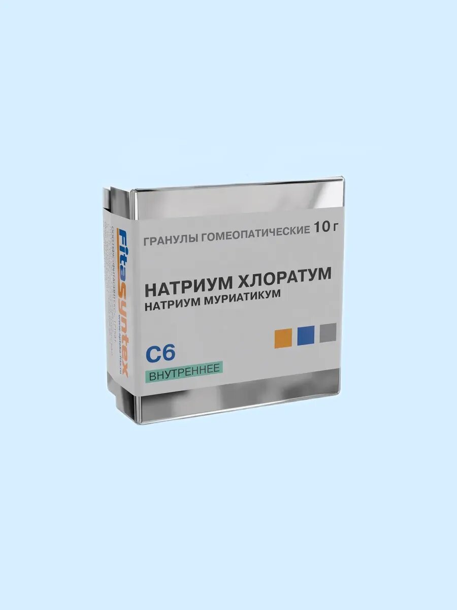 Натриум хлоратум С6, гранулы гомеопатические, 10 грамм , Фитасинтекс