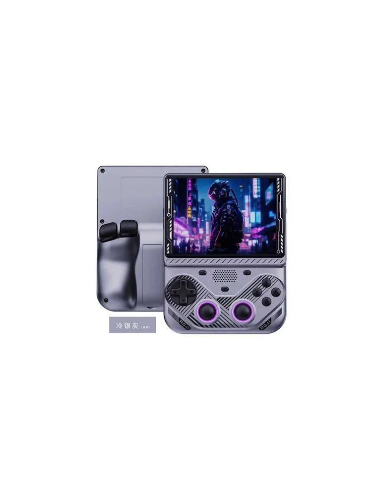 Игровая консоль RG43V PRO 4,3-дюймовый IPS-экран 4000 мАч Wi-Fi 64 ГБ 18 000+ игр, серебро