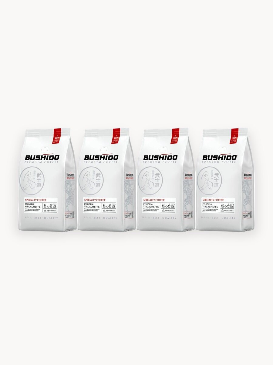 Кофе в зёрнах Bushido Ethiopia Yirgacheffe 908 г