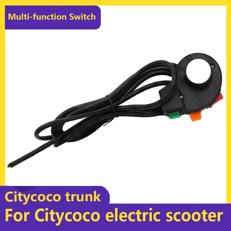 Для электрического скутера Citycoco, переключатель с ручкой, поворотный светильник, звуковой сигнал, многофункциональный переключатель «три в одном»