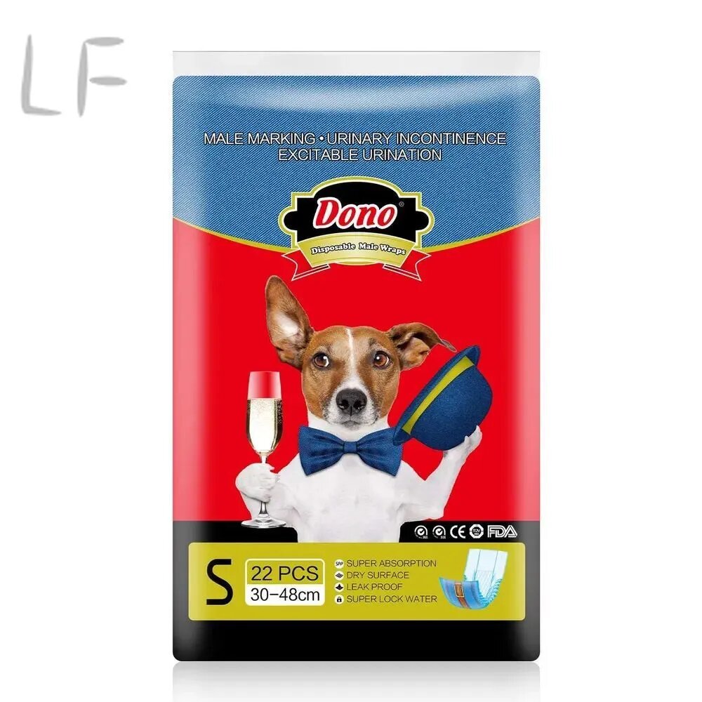 Dono Одноразовая пеленка для животных, Размер S, 22 шт, 30-48 см, Суперабсорбция