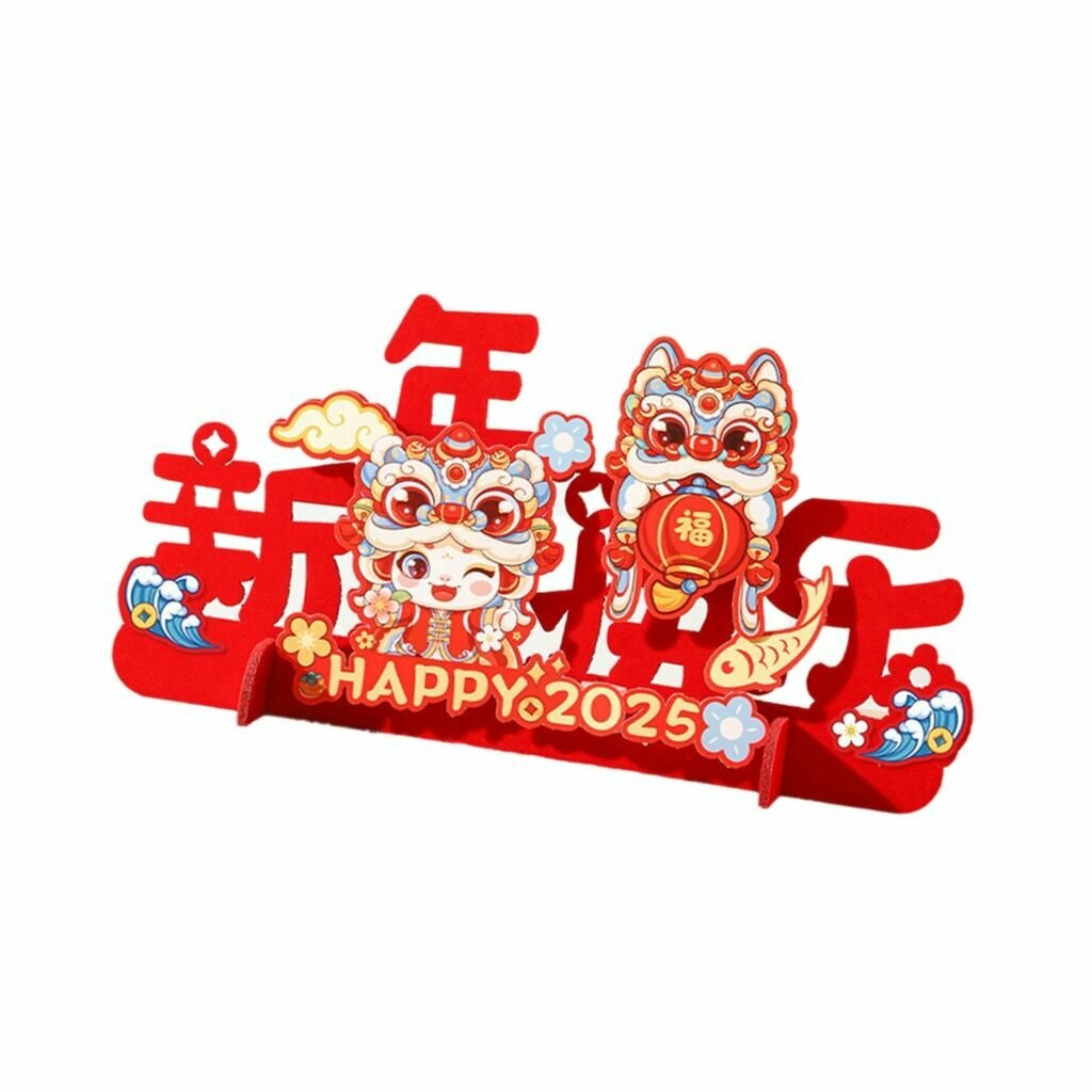 Объемные украшения из фетра на Новый год 2025