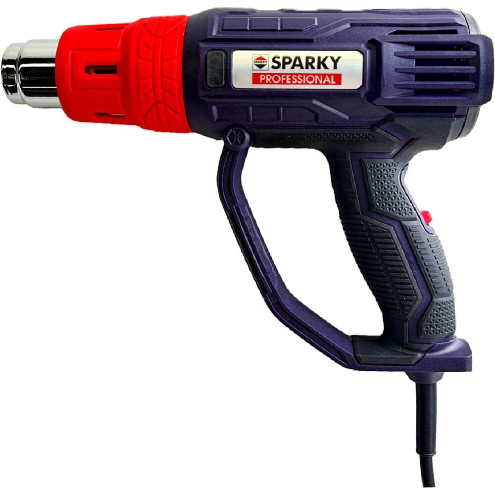 Термопистолет SPARKY HAG 2000ED 13000204653, красный, 2000 Вт, с ЖК‑дисплеем, холодная продувка, щеточный двигатель