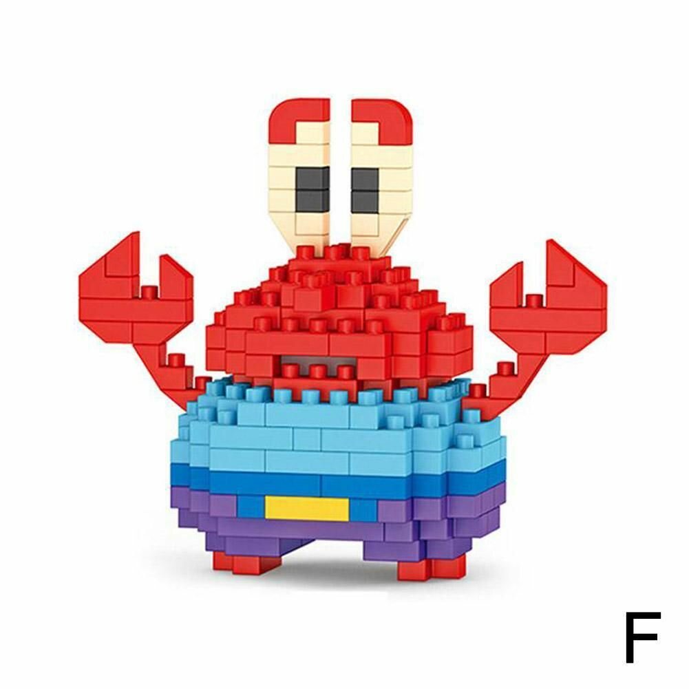 Мини-строительные блоки, набор головоломок из строительных блоков, Супер Марио, Губка Боб Квадратные Штаны и т. д
