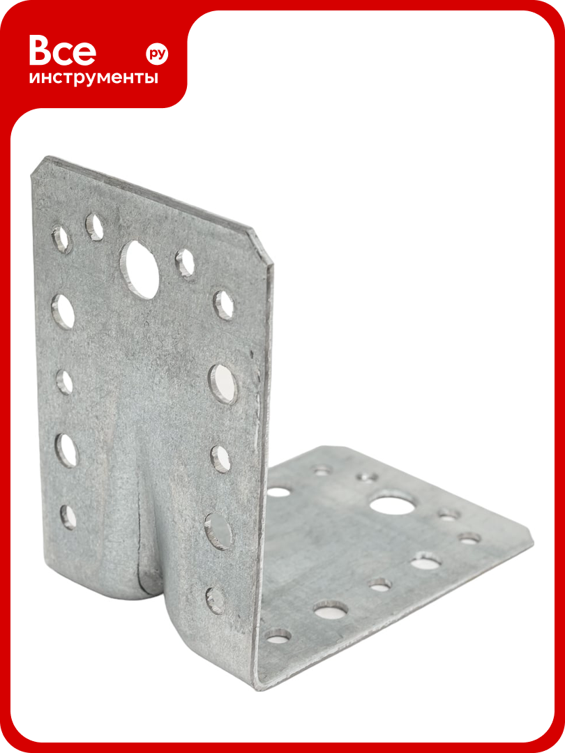 Крепежный угол Зубр мастер усиленный 65х90х90мм 1шт 310116-65-090