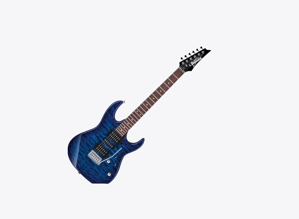 Гитара Ibanez GRX70QA Transparent Blue Burst (GRX70QA-TBB)