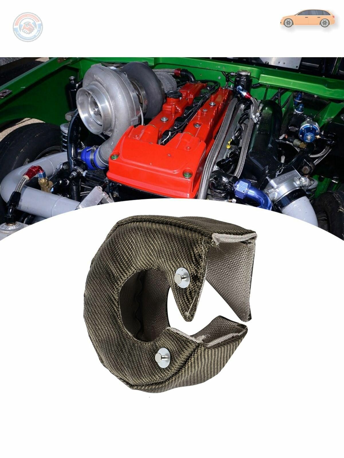 Теплоизоляция турбокомпрессора, термозащитный экран для T3 T25 T28 GT25 GT28 GT30 GT32 GT35 GT37 CT26, уменьшает задержку турбонаддува, снижает температуру под капотом, быстрая установка