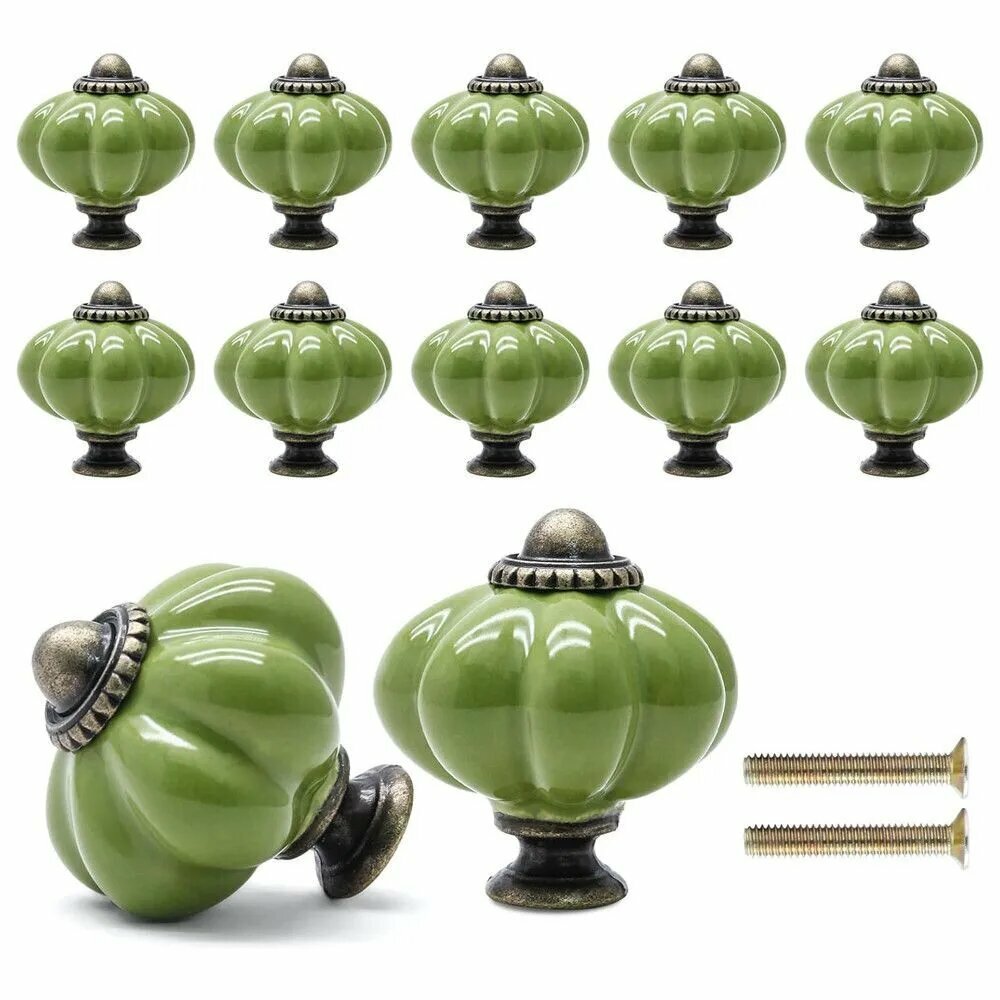 8 шт Старинные керамические ручки для шкафов ручки мебельные кнопка