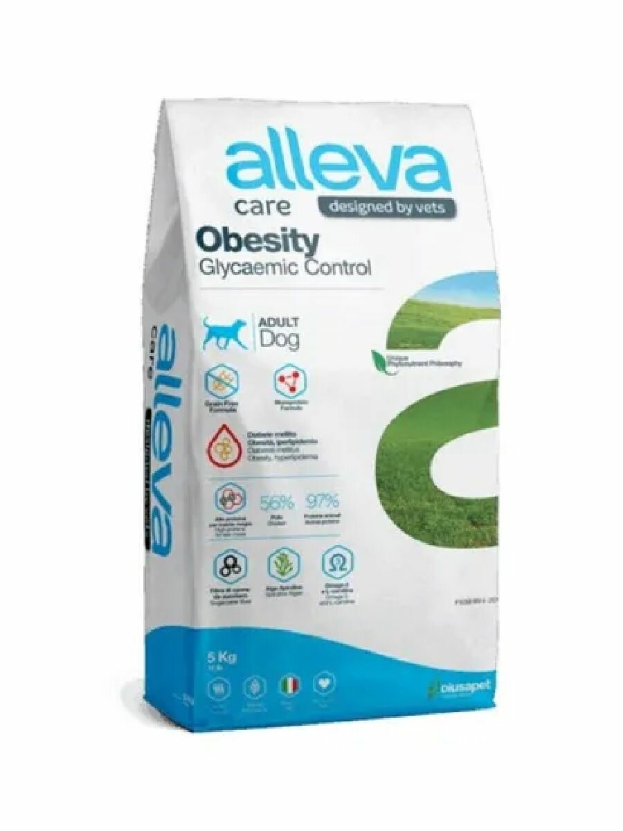 ALLEVA CARE Обесити сухой корм для собак контроль потребления глюкозы 5 кг