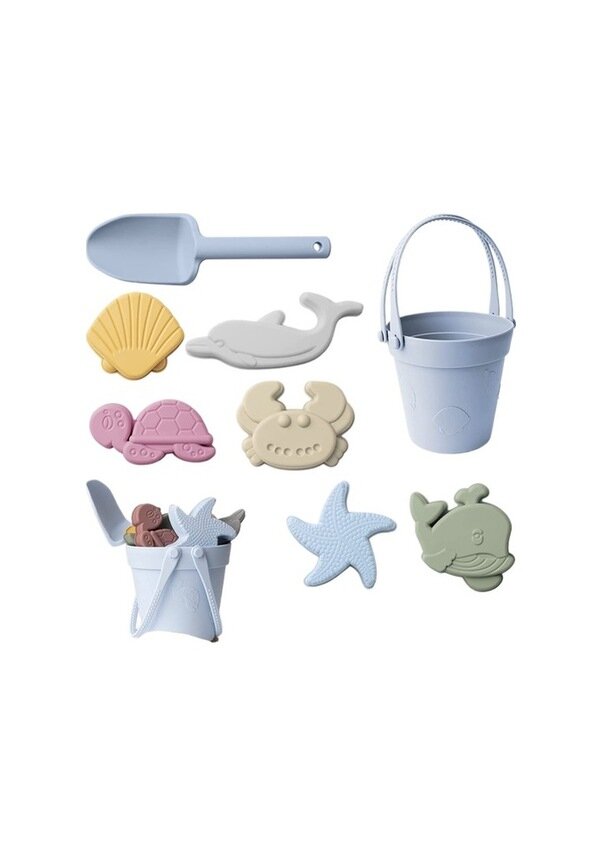 Набор пляжных игрушек, ведро для игр с водой, игрушки для игр на берегу моря, лопата для копания песка, игрушки для игр на свежем воздухе с песком, 18bl5y, разноцветные