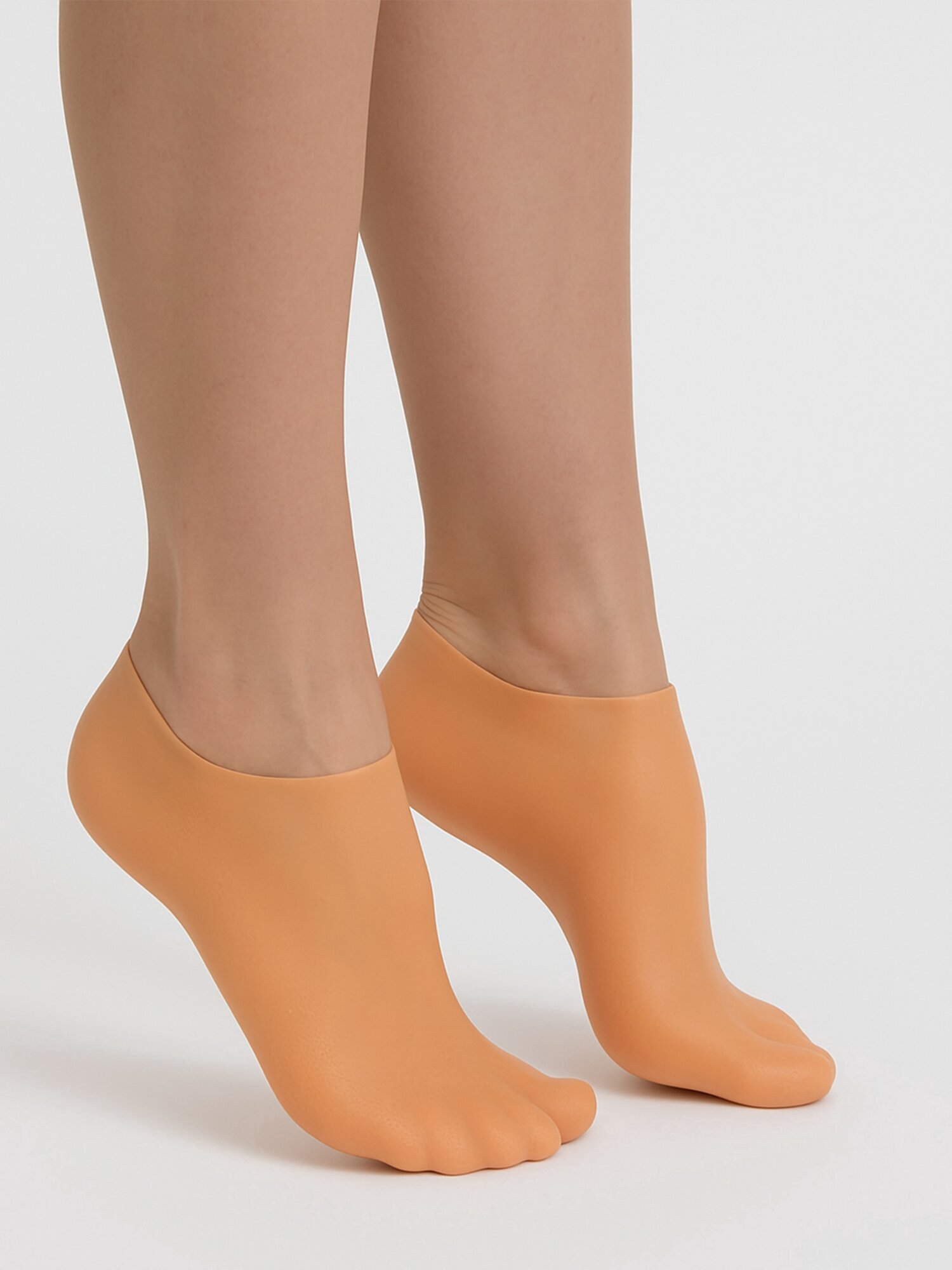 Носочки для педикюра, силиконовые QF универсальный размер 20.7×10 см