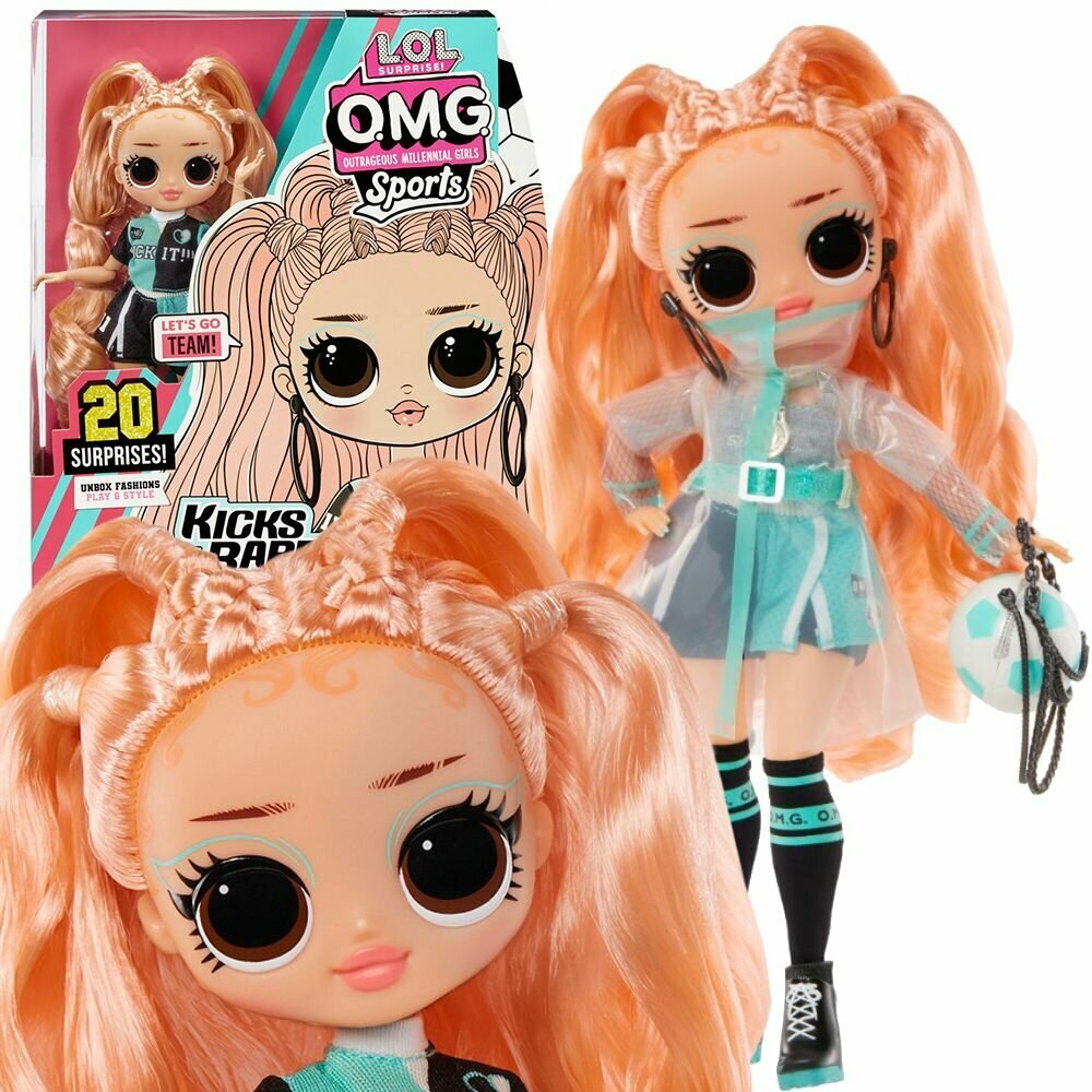 L.O.L. Surprise! Кукла ЛОЛ Сюрприз ОМГ Спортивные - Кикс Бэйби (LOL OMG Sports Kicks Babe Fashion Doll)