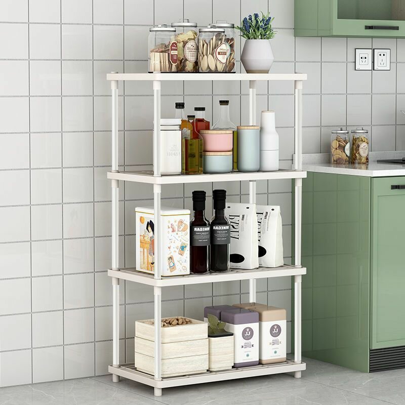 Полки для ванной и кухни "Многослойные", многослойные, углеродистые, 4 этажа, высокая нагрузка