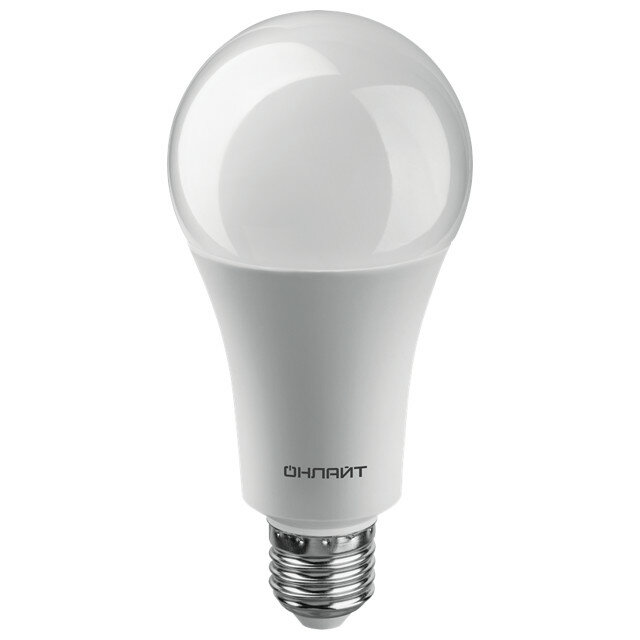 Онлайт светодиодная лампа 32Вт Е27 груша 2900 лм 6500K 90-240В для бытового освещения