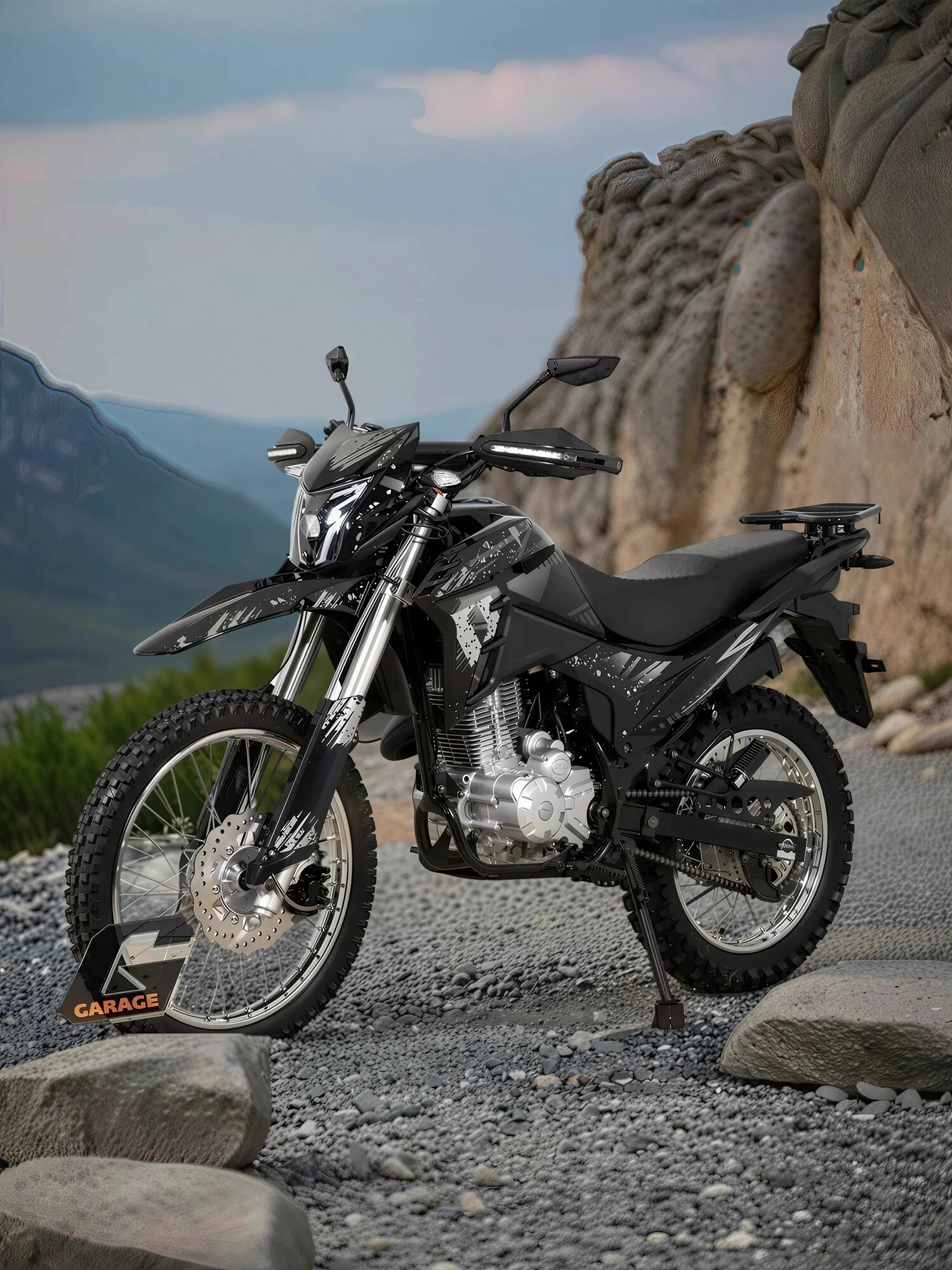 Мотоцикл DRIVE 250 с ПТС (черно-серый)