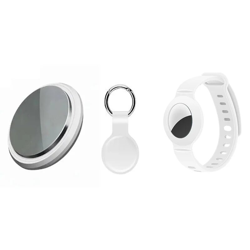 Мини GPS-трекер, умное устройство против потери, напоминание для автомобиля, домашних животных, детская сумка, Bluetooth Air Tag Finder, локатор слежения для IOS Android White A Set