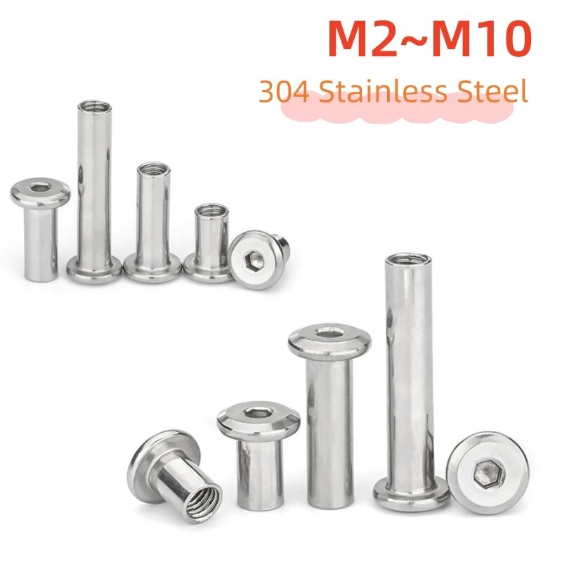 Крепежная гайка M2-M10 нержавеющая сталь 60mm, M6(5pcs)