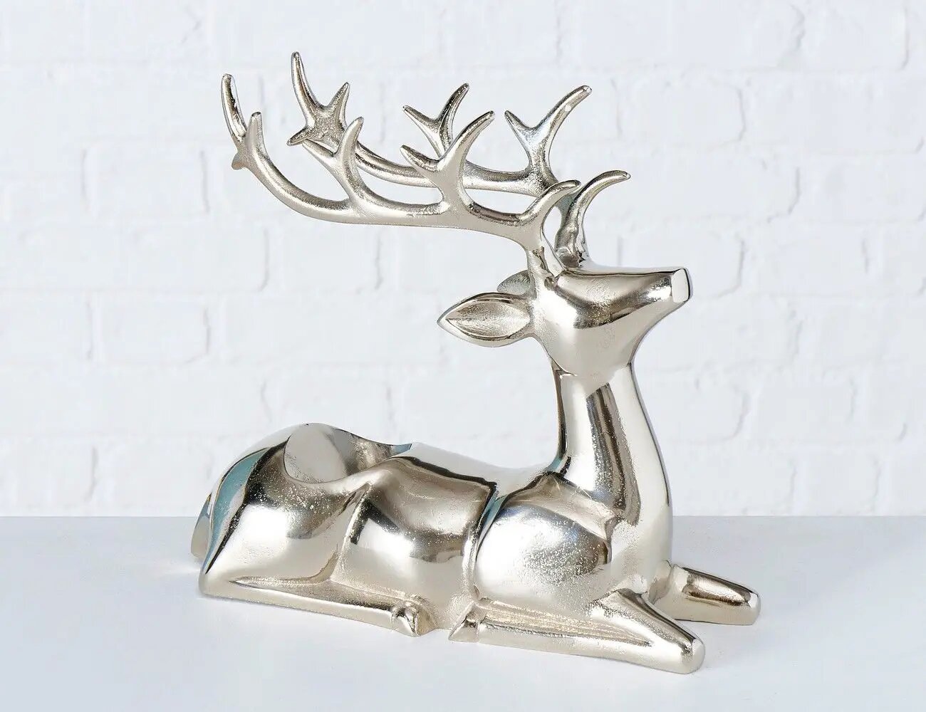 Подставка для винной бутылки олень мадус, алюминий, серебряный, 30х26 см, Boltze