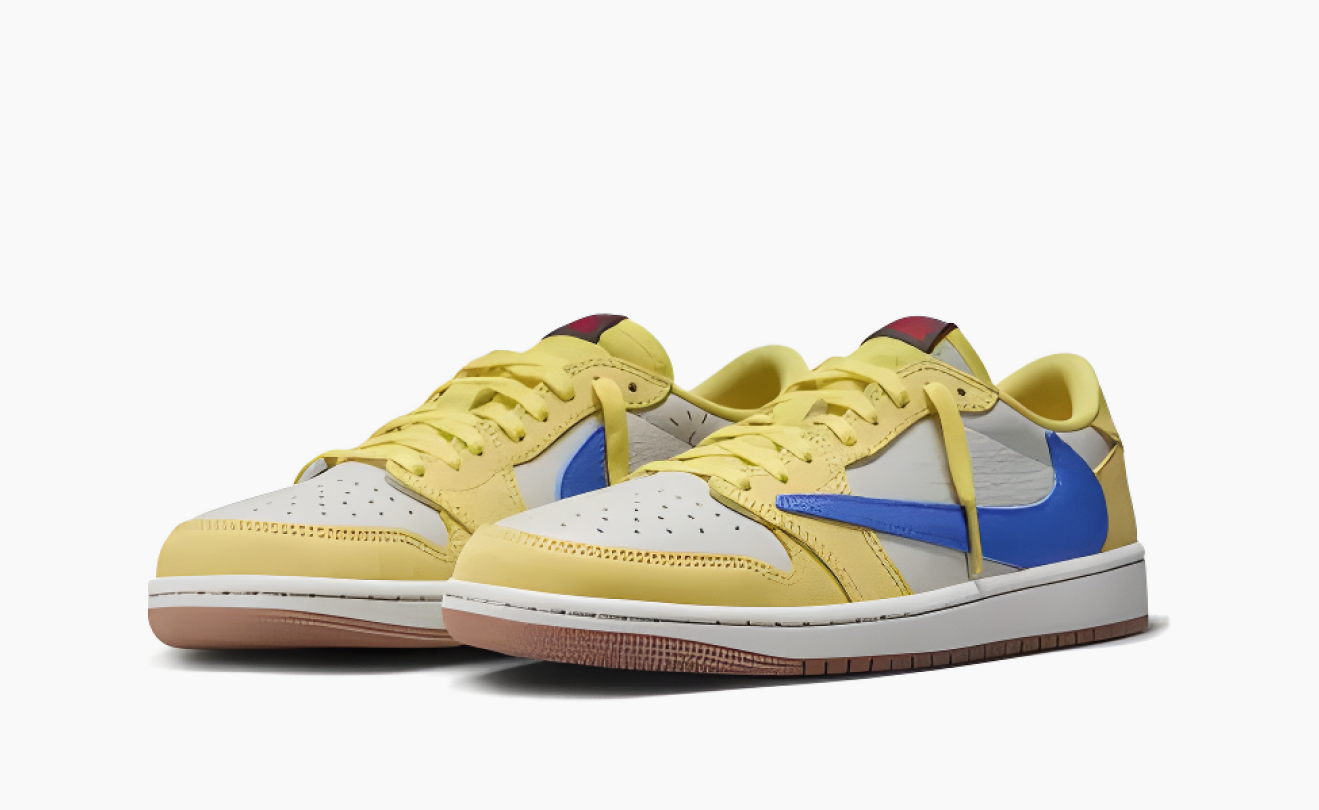 Кроссовки Nike Air Jordan 1 Low OG SP "Travis Scott - Canary Yellow"