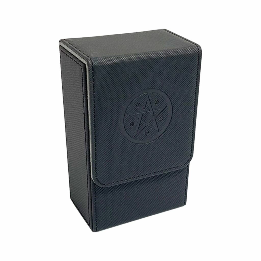 Премиальный чехол для карт Таро с магнитной застежкой и мягкой подкладкой, Черный