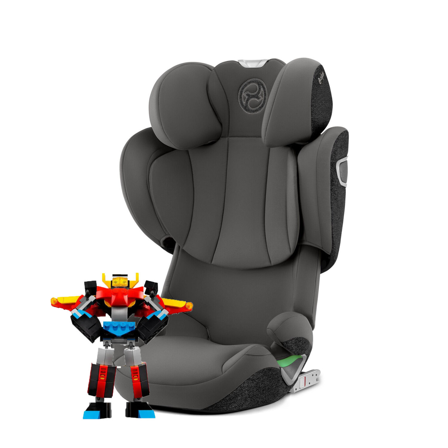 Автокресло 2/3 CYBEX Solution T i-Fix Mirage Grey + Lego, от 3 до 12 лет, 15-36 кг (100 до 150 см), ISOFIX, серый