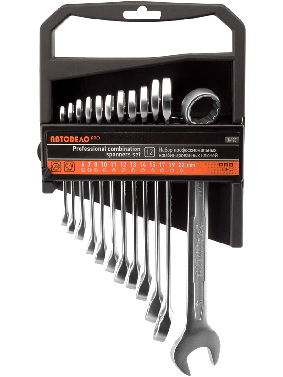 Набор комбинированных ключей АвтоDело 12 штук 36120
