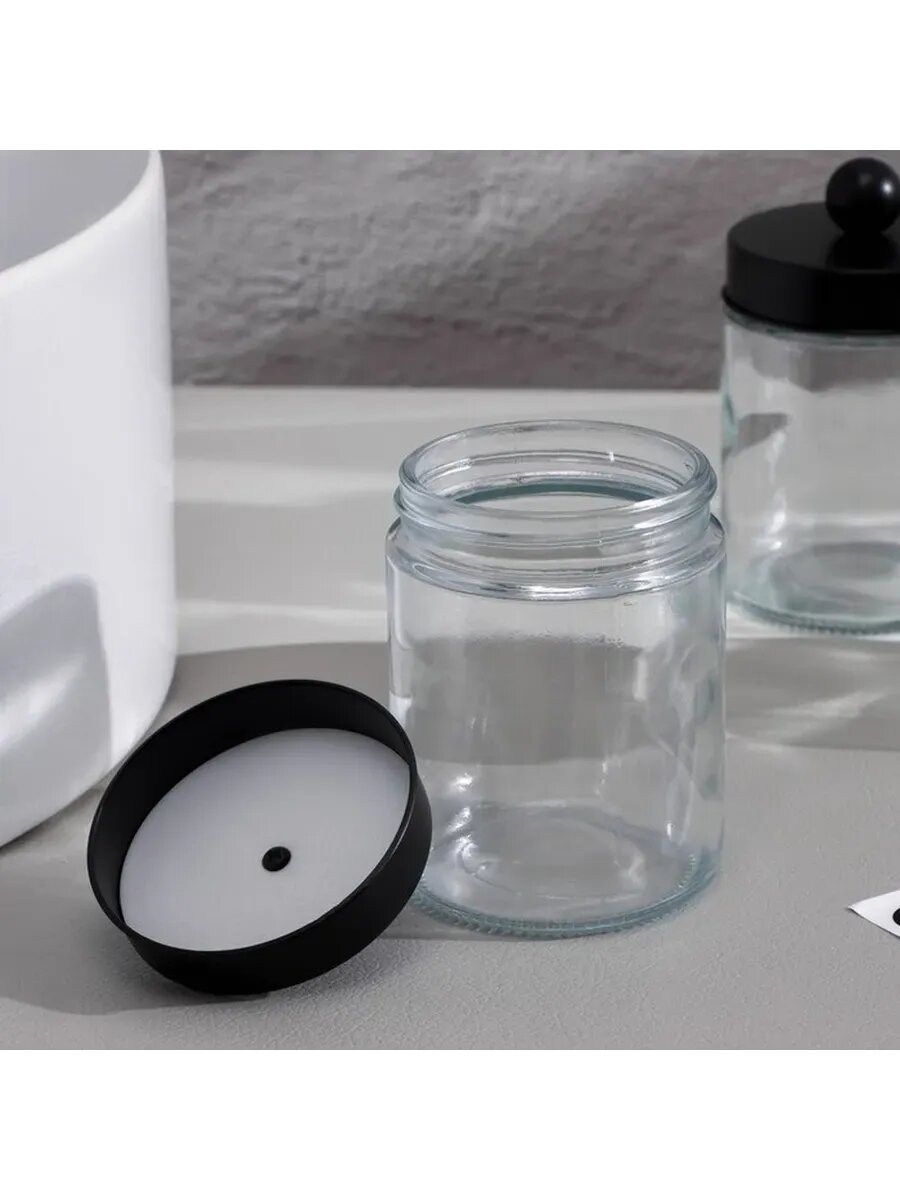 Стильный набор баночек для ванной, 4 шт.