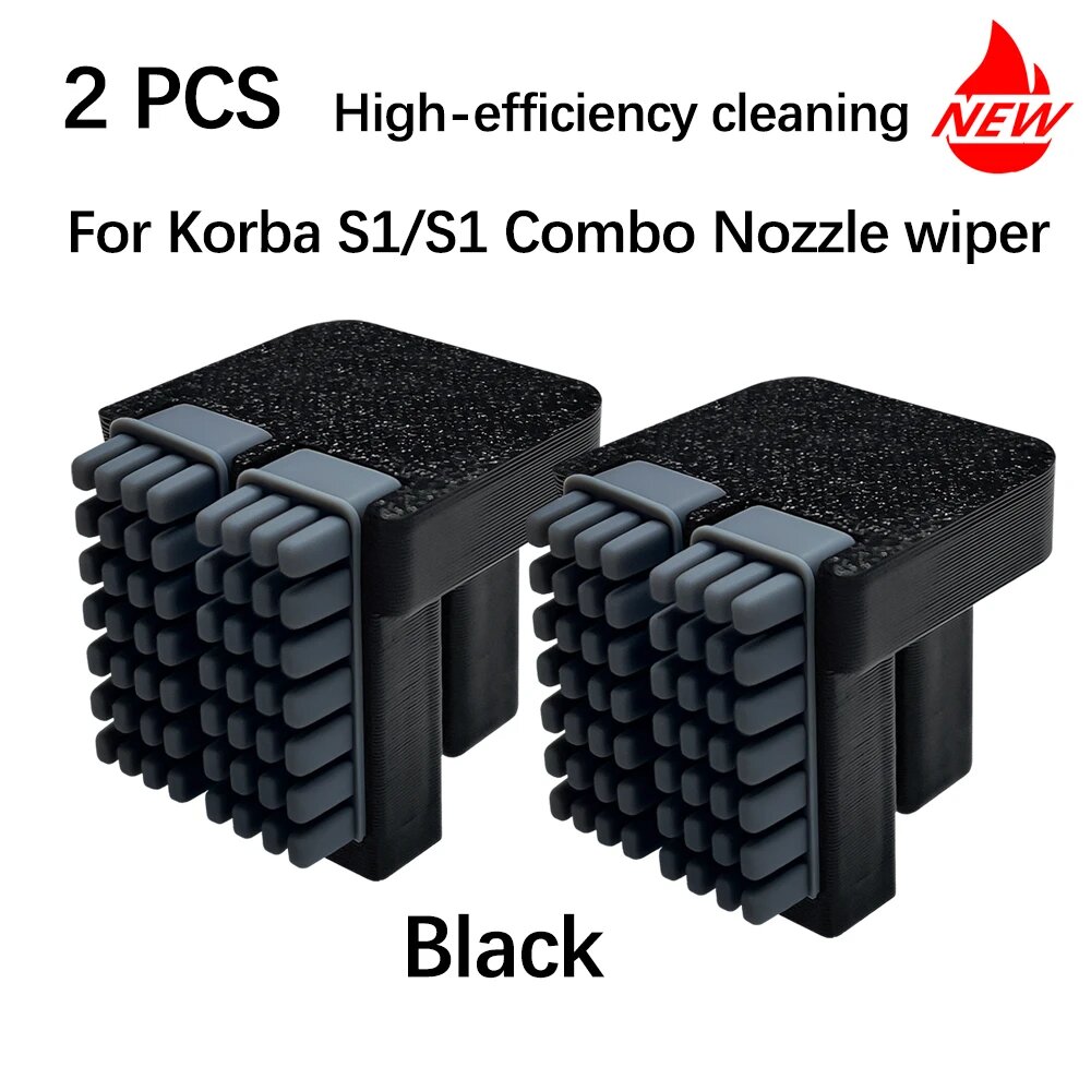 2 шт. Ноzzle wiper для Kobra S1/S1 Combo, черный