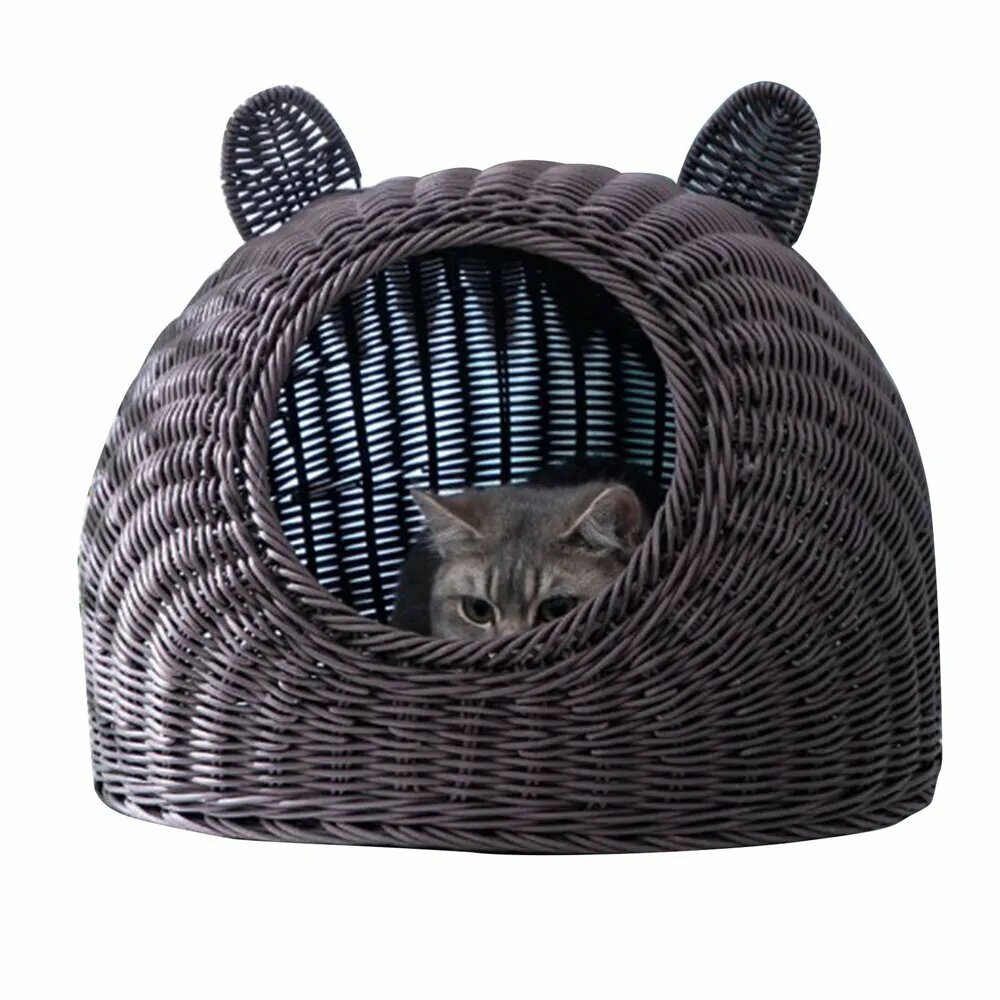 Имитация кошачьего гнезда из ротанга