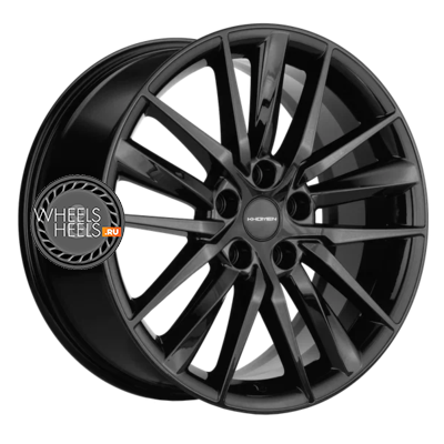 Диск автомобильный литой Khomen Wheels KHW1807 (Tugella/Jaguar XF/F-Pace) 18x8 5x108 et46 dia63.4 Black