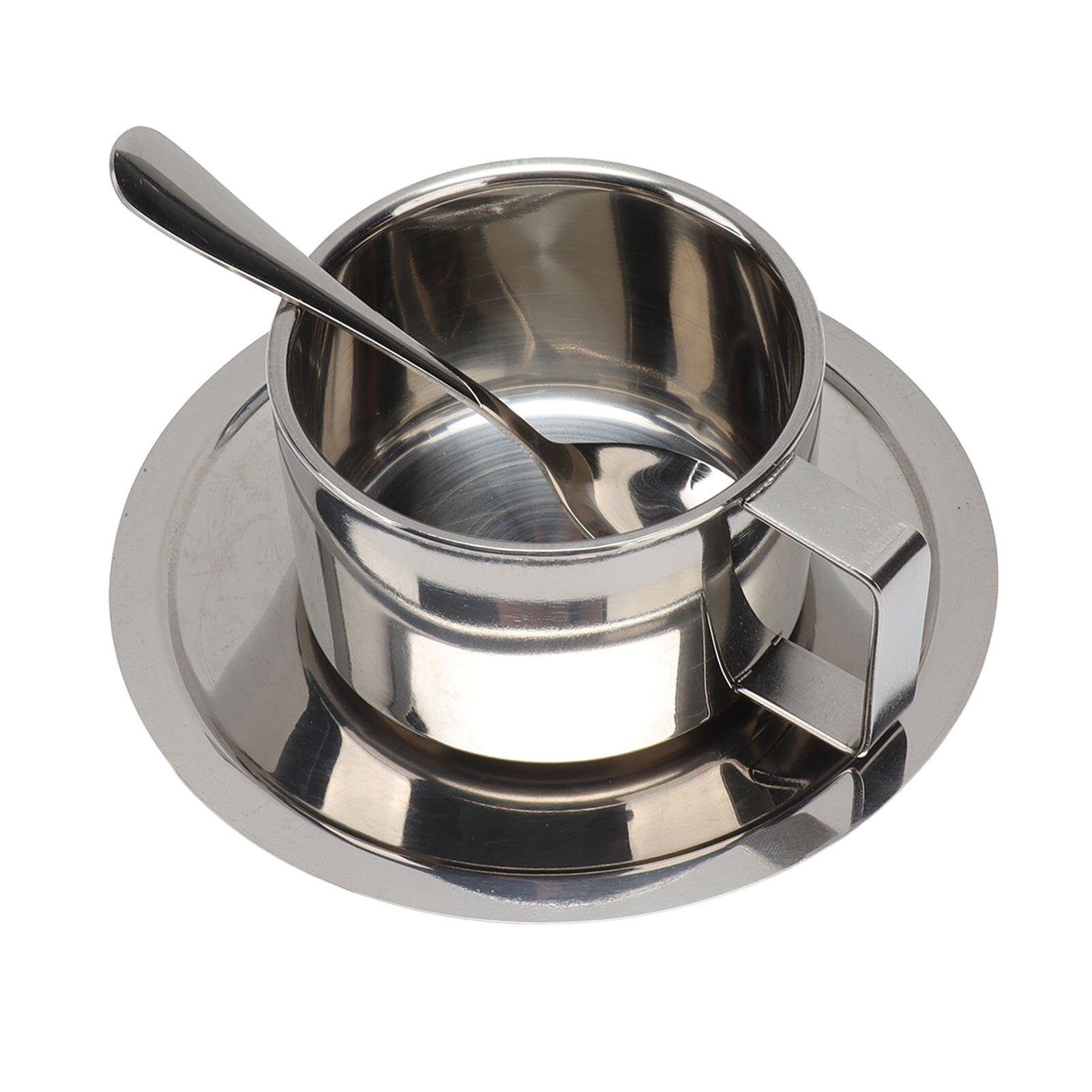 Кофейная чашка из нержавеющей стали набор с двойной стеной с ржаватой современной латте капучино чайная чашка для домов кафе Camping 200 мл