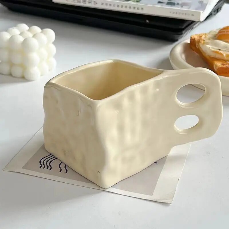 Керамическая кружка Квадратные влюбленные, A, 301-400 мл