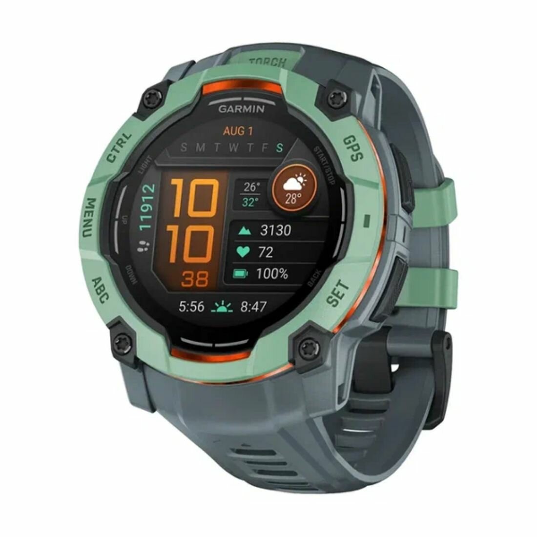 Умные часы Garmin Instinct 3, 50mm, Amoled Neotropic with Европа/Русский язык Twilight Band (010-03020-01)