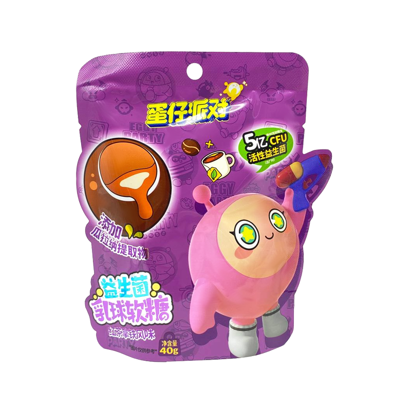 Мягкая конфета HaoLiYang со вкусом черного чая и латте 40 г, Китай