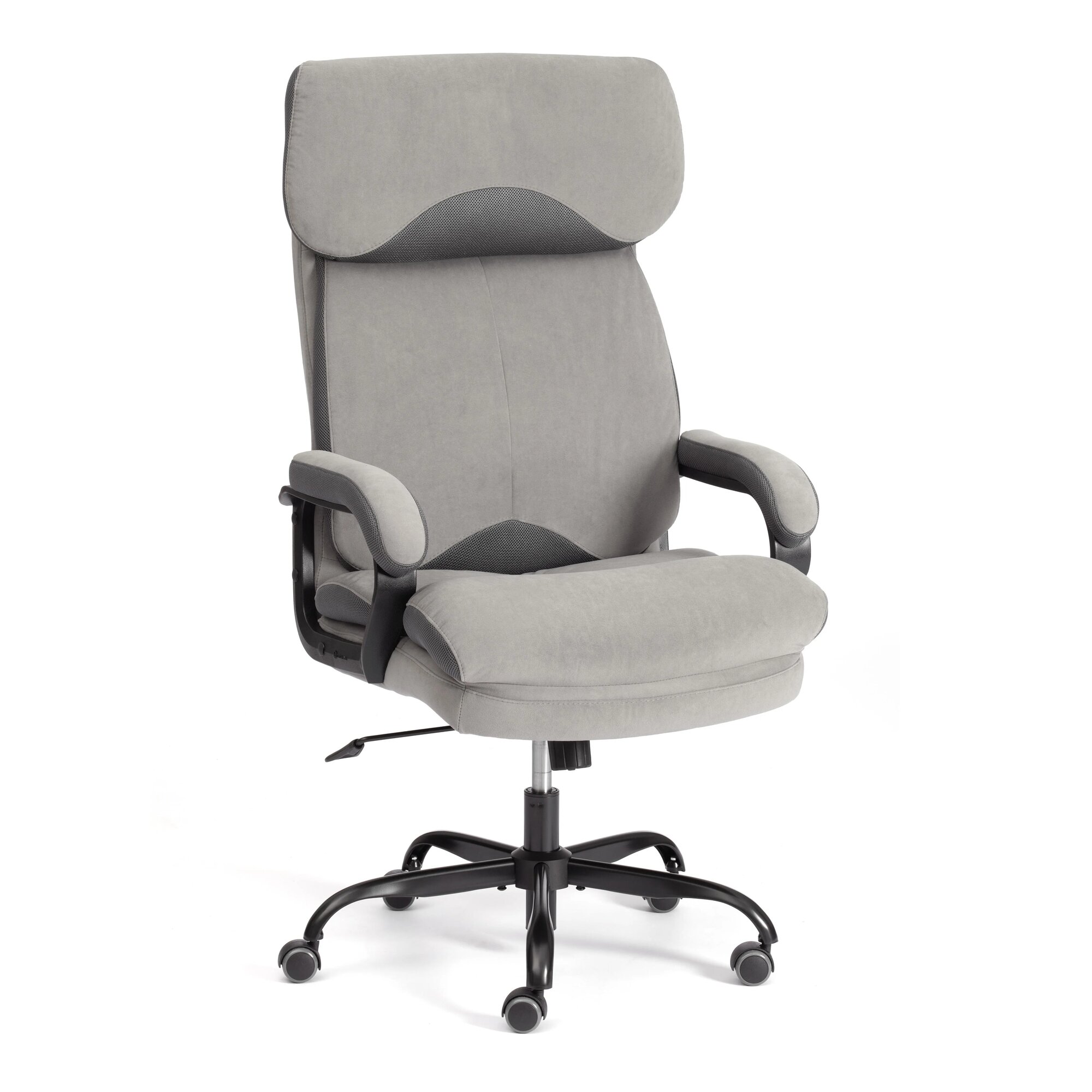 Кресло TetChair Duke metal BL велюр, серый, 29/TW-12 Размеры: Высота 340мм Глубина 790мм Ширина 700мм