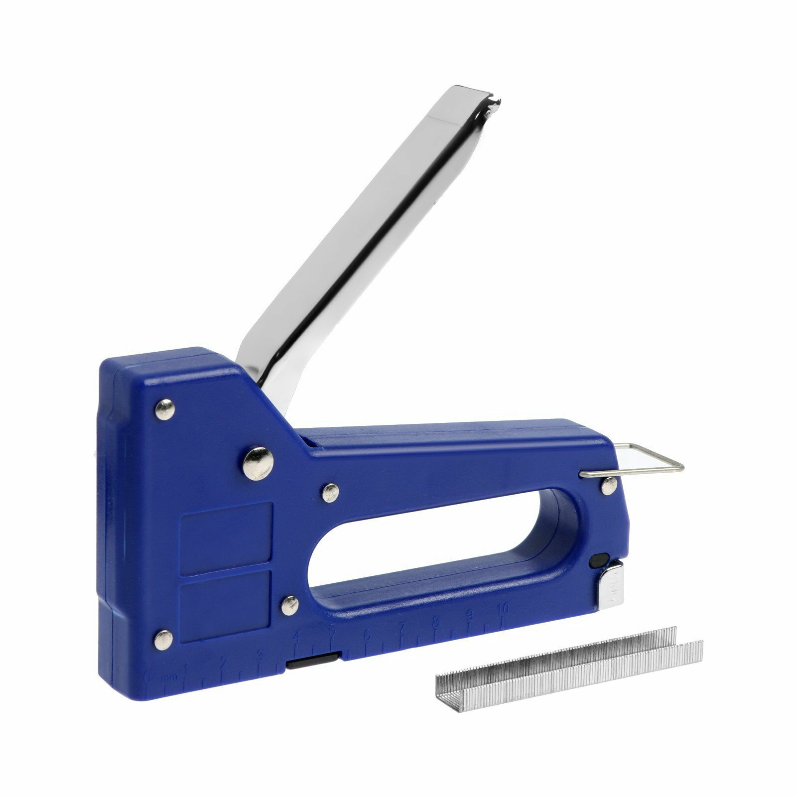 Степлер мебельный пластиковый корпус, тип скоб 53, 4 - 8 мм, материал корпуса: пластик
