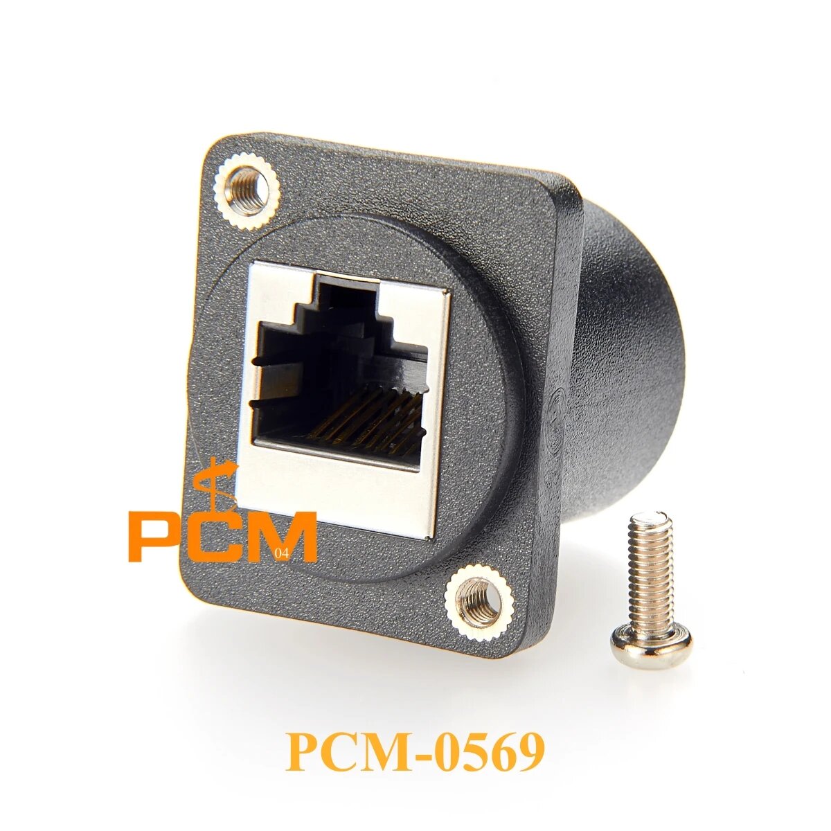 Проходной разъем модуля D RJ45, сетевой интерфейсный адаптер для монтажа на панели RJ45 Cat6, соединитель RJ45 для монтажа на панели серии D