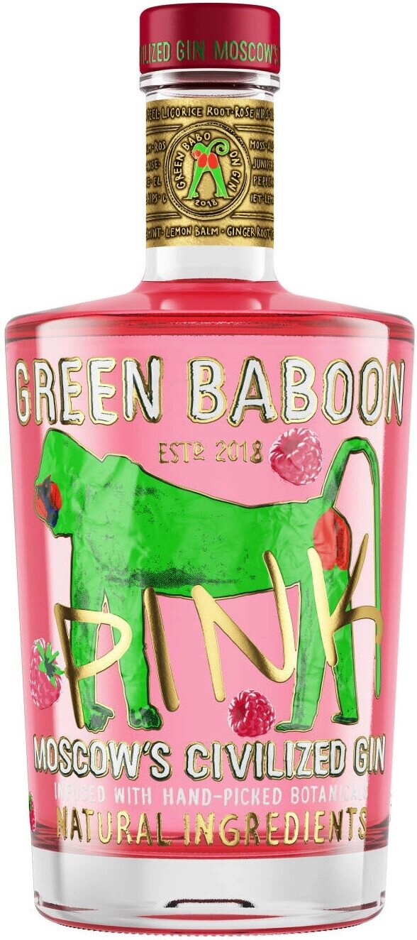 Джин "Green Baboon" Pink, 0.7 л