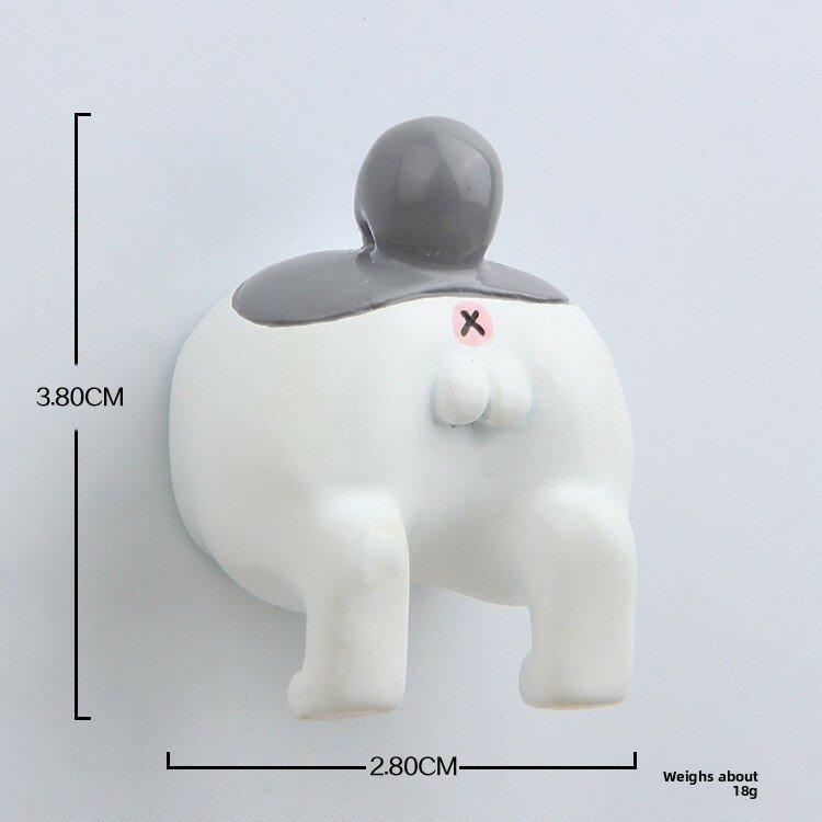 Магнитная декорация для холодильника с мультяшным котом в виде задницы от brand classic cat butt, cute cartoon cat butt shape, promotional gift