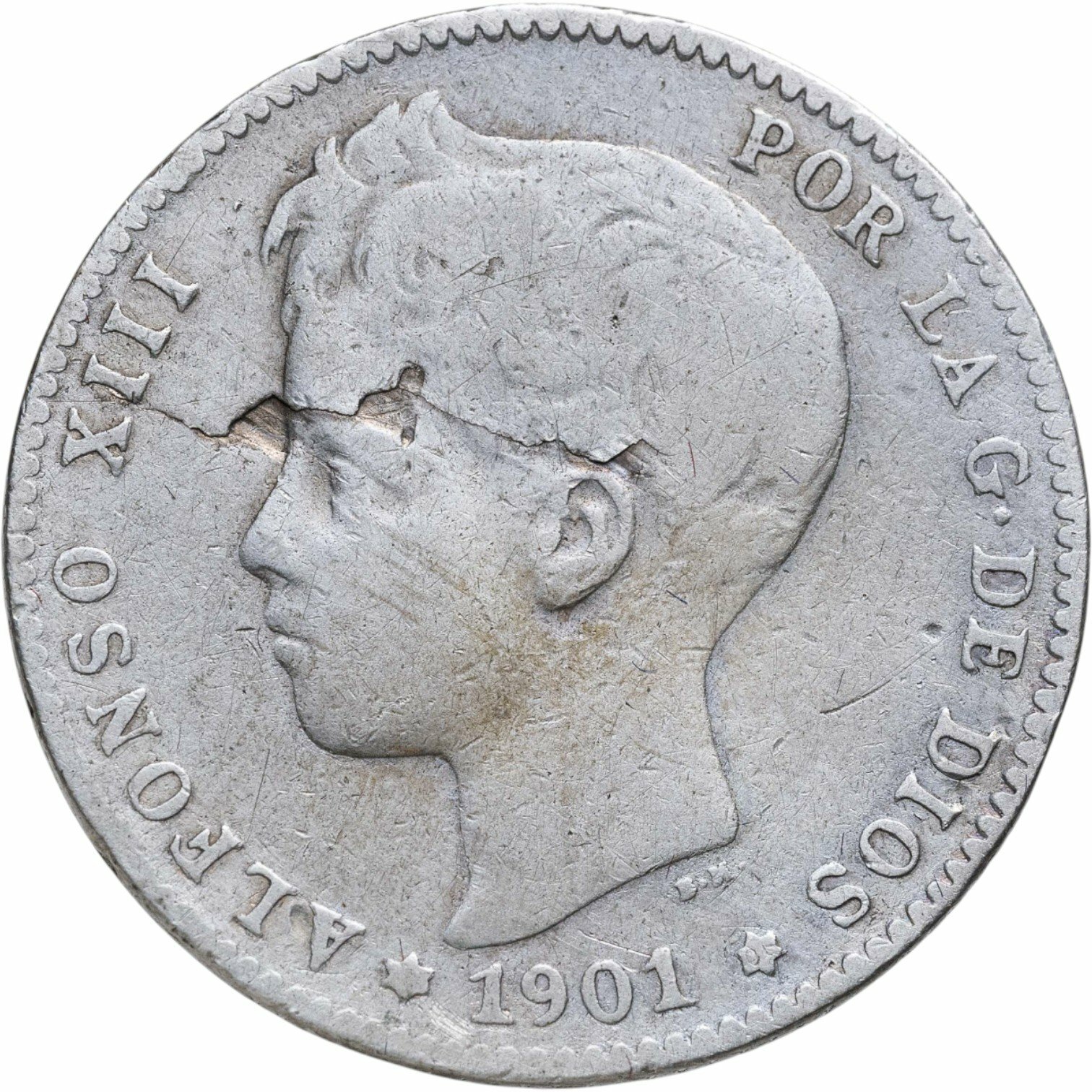 Испания 1 песета (peseta) 1901