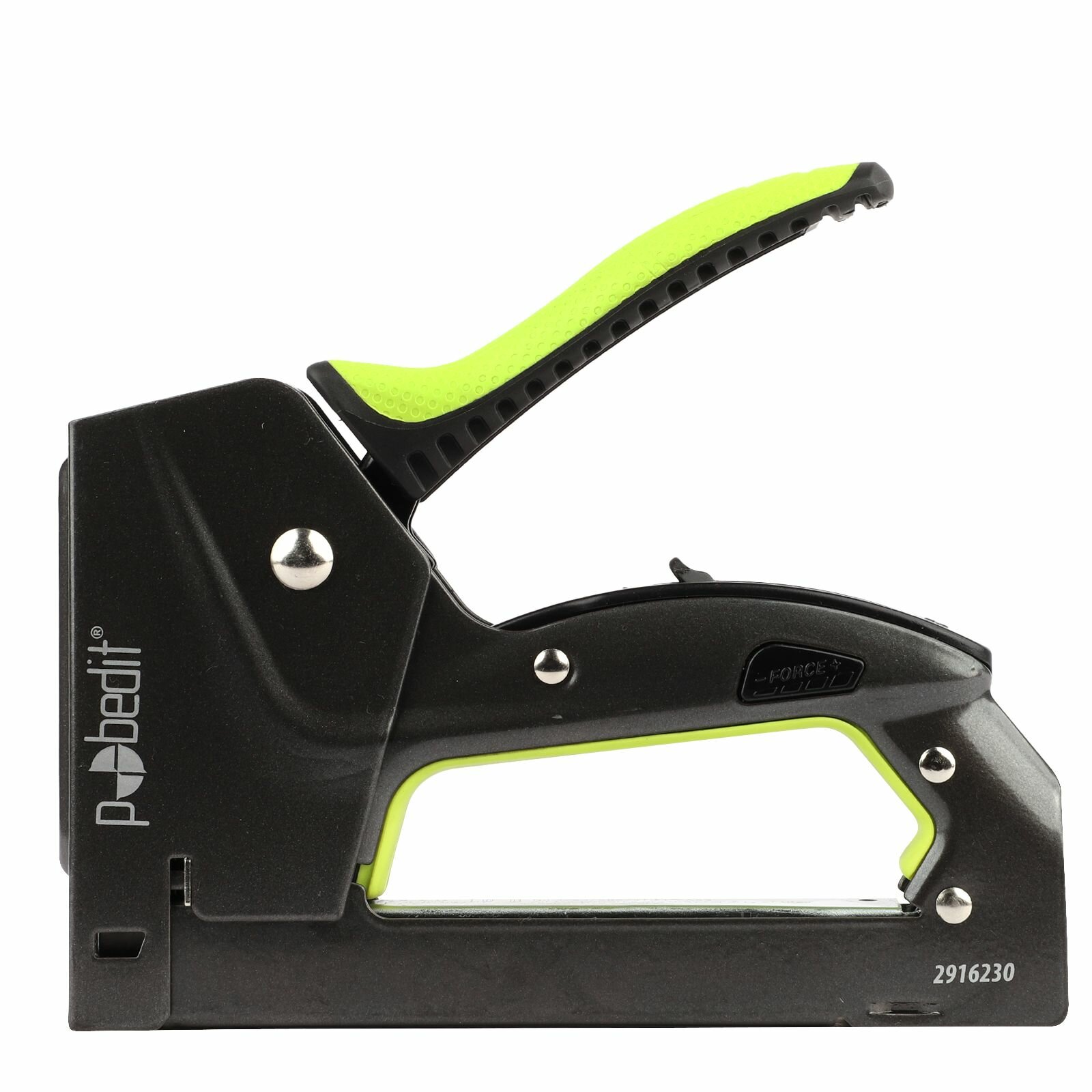 Степлер строительный FORCE, для скоб 4-14мм, металлический, регулировка удара