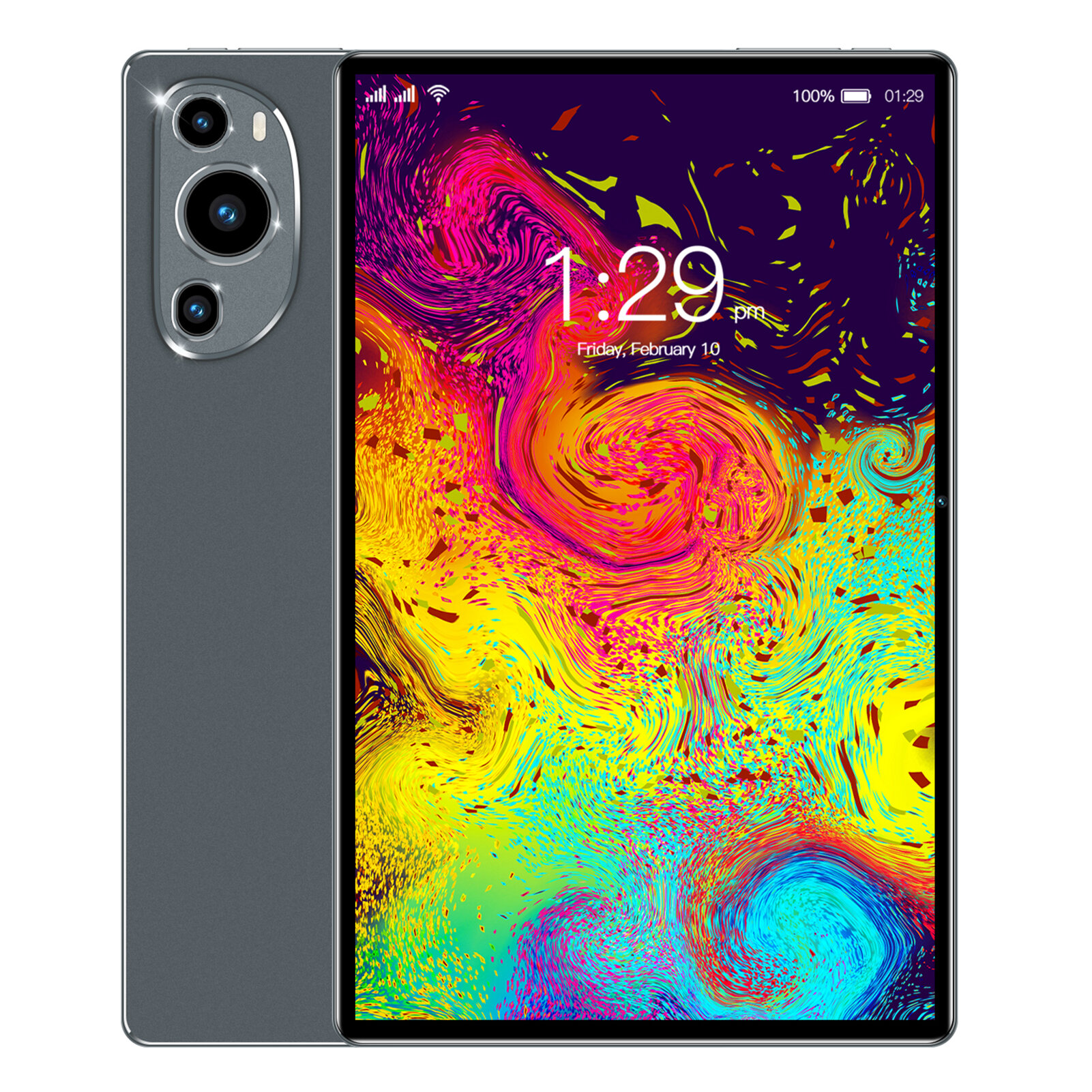 Android 14 Tablet with 10.1" High-Clear Screen Octa-Core Processor Dual Camera 8GB+256GB Powerful Performance 8000mAh Battery