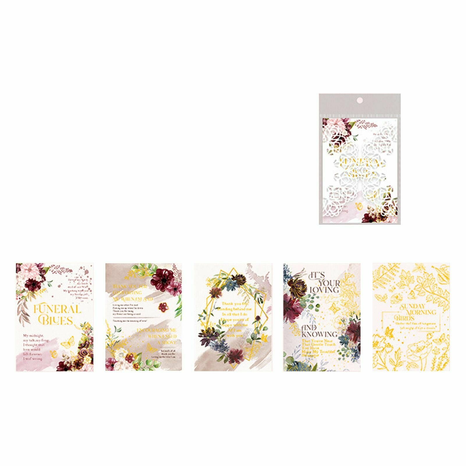 Кружевная бумага с золотым тиснением