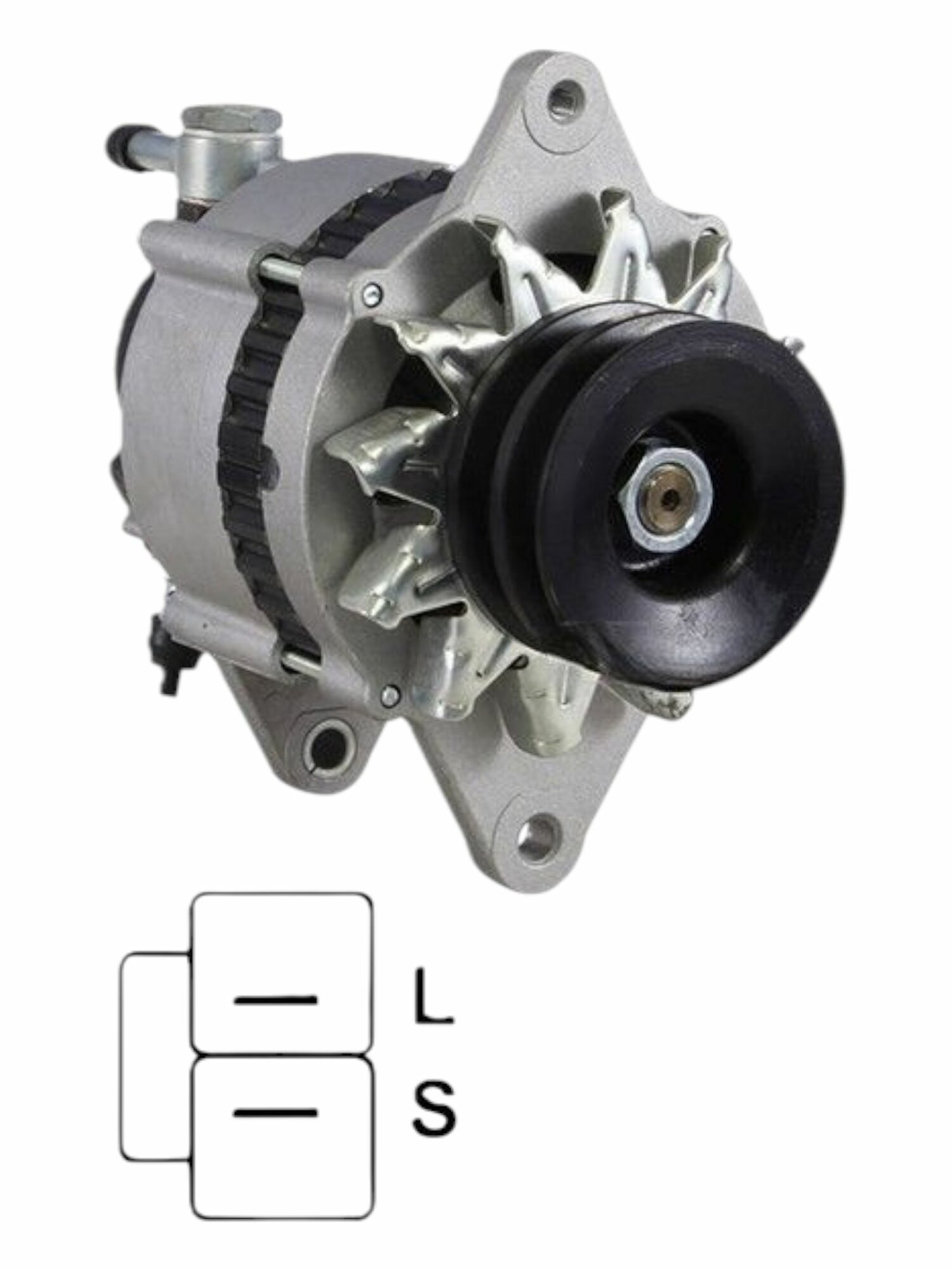 Генератор в сборе Ниссан Террано WD21 Атлас Мистраль (Nissan Terrano/Atlas/Mistral) 12V 75A SAT