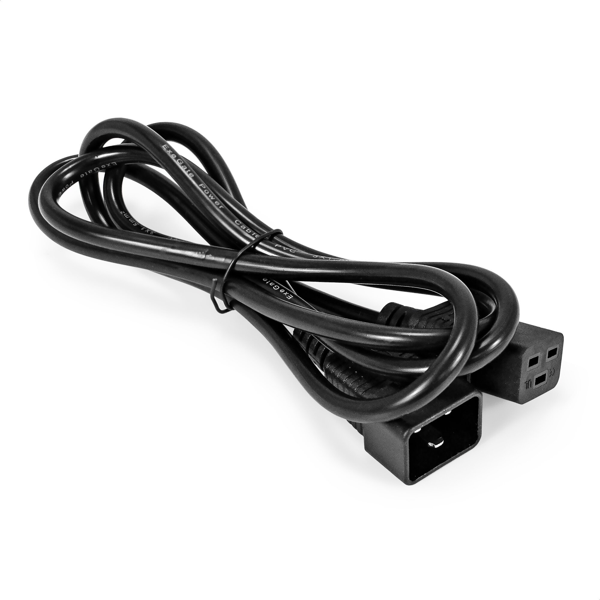 Кабель питания (UPS) ExeGate Special EC20-1.8S-C19->C20/3x1.5 (IEC 320 C19->C20, 3*1.5mm2, CCA, черный, 1.8м) EX297807RUS