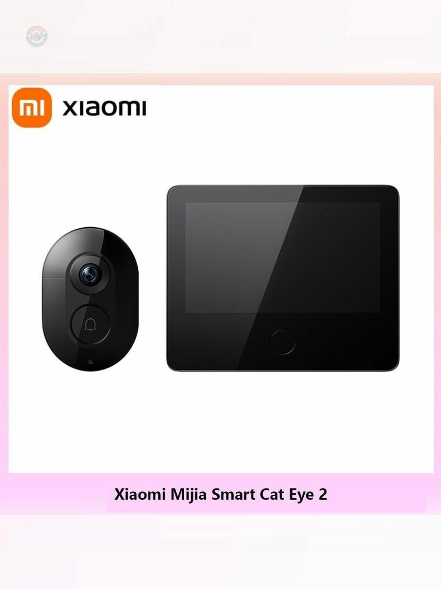 Видеодомофон Xiaomi Smart Doorbell MJMY01BY, умный глазок с Wi-Fi, ночным видением и приложением Mi Home, защита входной двери, контроль посетителей, умный дом