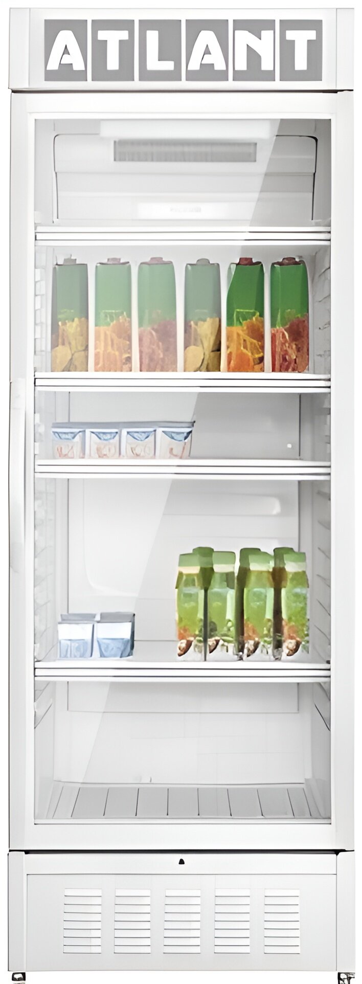 Холодильник витрина Атлант ХТ-1000-000 белый, механическое, 410 л